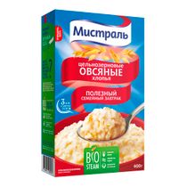 Хлопья Мистраль Овсяные цельнозерновые 400 г - купить с доставкой на ...