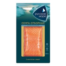Семга слабосоленая Русское море филе 200 г в АШАН - купить с доставкой ...