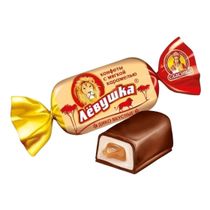 Конфеты желейные Славянка Левушка с мягкой карамелью в шоколадной ...