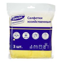 Салфетки Luscan микрофибра 30 х 30 см желтые 3 шт - купить с доставкой на дом в Купер