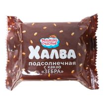 Халва Мишкино счастье Зебра с какао 250 г - купить с доставкой на дом в ...