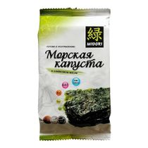 Морская капуста Midori сушеная листы в оливковом масле 5 г в АШАН ...