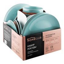 Набор посуды Homeclub Color 6 персон 18 предметов в ассортименте (цвет ...