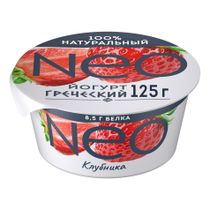Йогурт Neo Греческий клубника 1,7% БЗМЖ 125 г - купить с доставкой на ...