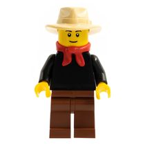 Минифигурка Lego Gold Prospector - Male Black Torso Reddish Brown Legs ...