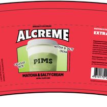 Мороженое Alcreme X Pims Matcha & Salty Cream сливочное с чаем матча ...