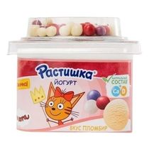 Йогурт Danone Растишка с топ 3% пломбир-шоколад 116 г - купить с ...