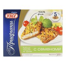 Рыбные порции Vici из филе белых тресковых рыб с семенами масленичных ...