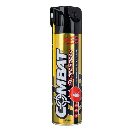Аэрозоль Combat Super Spray против ползающих насекомых 500 мл - купить ...