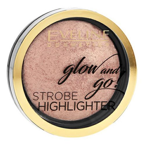 Запеченный хайлайтер для лица Eveline Glow And Go gentle gold 8,5 г ...