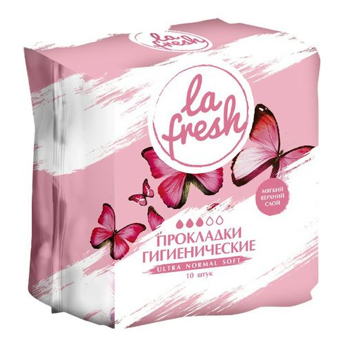 Прокладки гигиенические La Fresh Ultra Normal Soft 10 шт - купить с ...