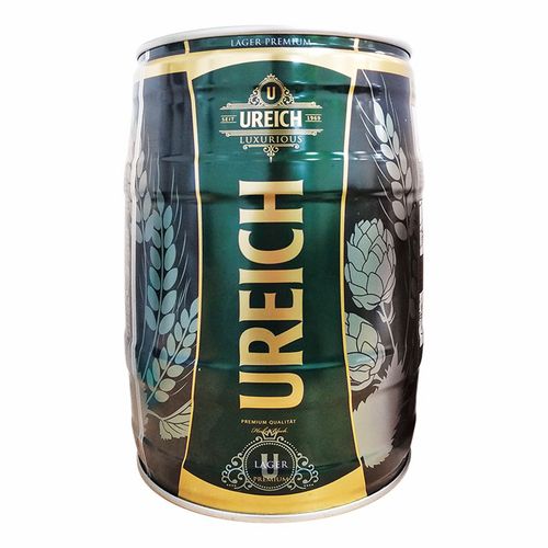 Пиво Ureich Lager Premium светлое фильтрованное пастеризованное 5 л - купить с самовывозом в Купер