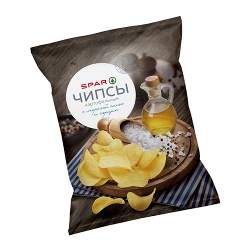 Чипсы картофельные Spar с морской солью и перцем 150 г - купить с ...