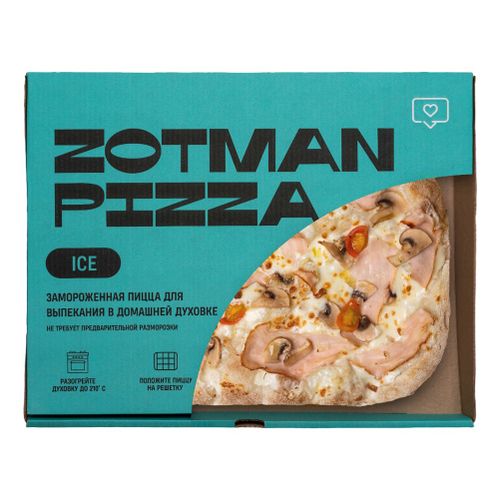Пицца Zotman ветчина и грибы замороженная 420 г - купить с доставкой на ...