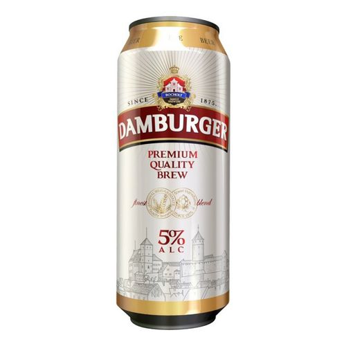 Пиво Damburger Premium светлое фильтрованное пастеризованное 500 мл ...