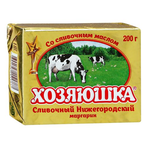 Маргарин сливочный Хозяюшка 60% СЗМЖ 200 г - купить с доставкой на дом ...