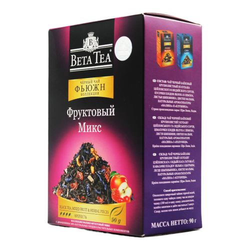 Чай черный Beta Tea Fusion Фруктовый микс листовой 90 г - купить с ...