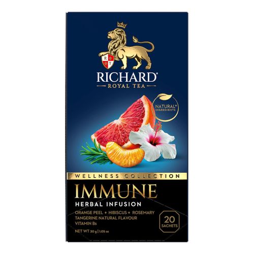 Чайный напиток Richard Royal Wellness Collection Immune в пакетиках 1,5 ...