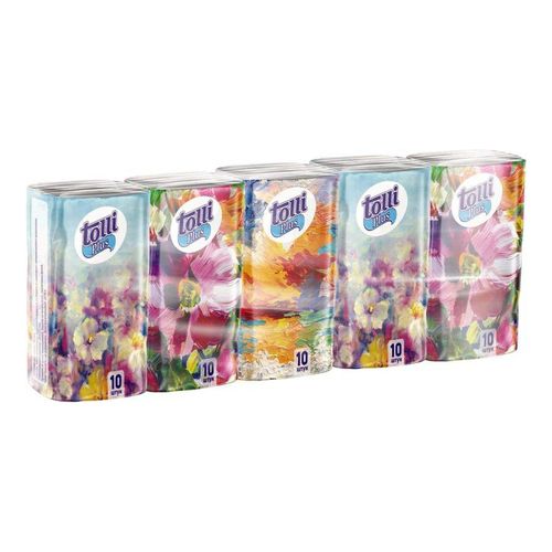 Платочки Tolli Plus двухслойные 10 шт - купить с доставкой на дом в Купер