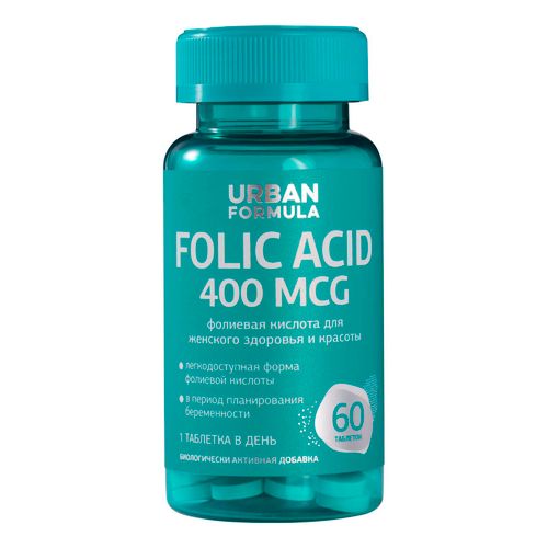 Urban Formula Folic acid таблетки 60 шт - купить с доставкой на дом в Купер