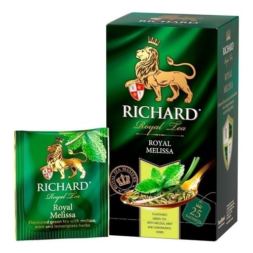 Чай зеленый Richard Royal Melissa в пакетиках 1,5 г х 25 шт в АШАН ...