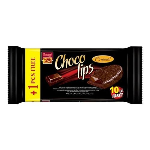 Пирожное Saray Choco Lips с кремовой начинкой в шоколадной глазури 96 г - купить с доставкой на ...