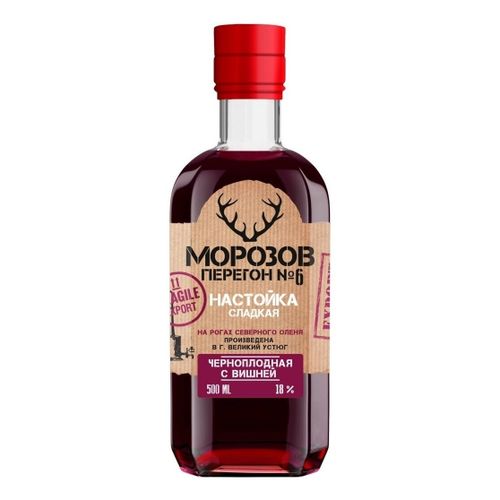 Настойка сладкая Морозов Перегон № 6 вишневая 500 мл - купить с ...