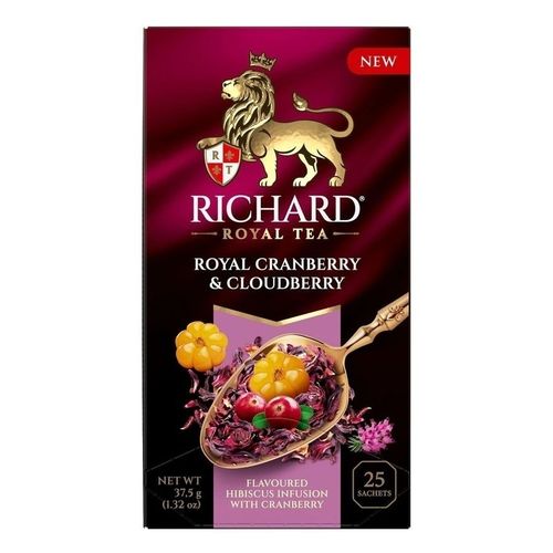 Чай травяной Richard royal с клюквой и морошкой из гибискуса в ...