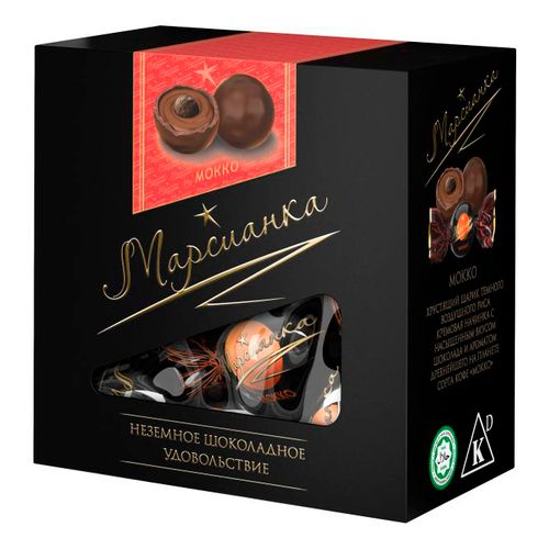 Конфеты шоколадные Марсианка Мокко с кремовой начинкой 80 г - купить с ...