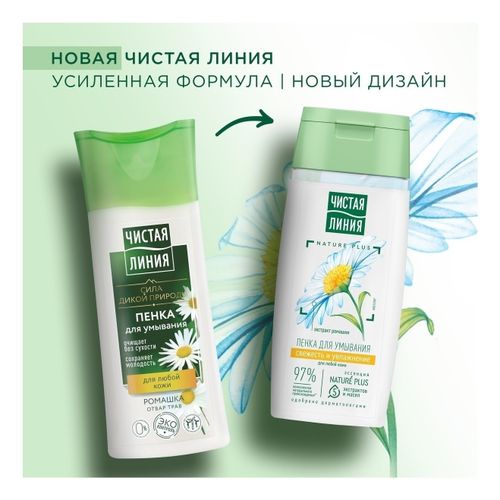 Пенка для умывания лица Чистая линия Ромашка 100 мл в GLOBUS - купить с ...