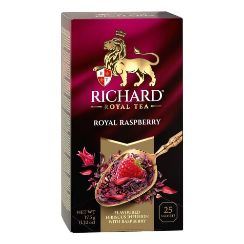 Чай фруктовый Richard Royal Raspberry в пакетиках 1,5 г х 25 шт в ...