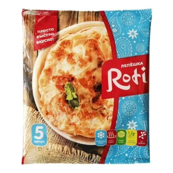 Лепешка Roti пшеничная замороженная 450 г - купить с доставкой на дом в ...